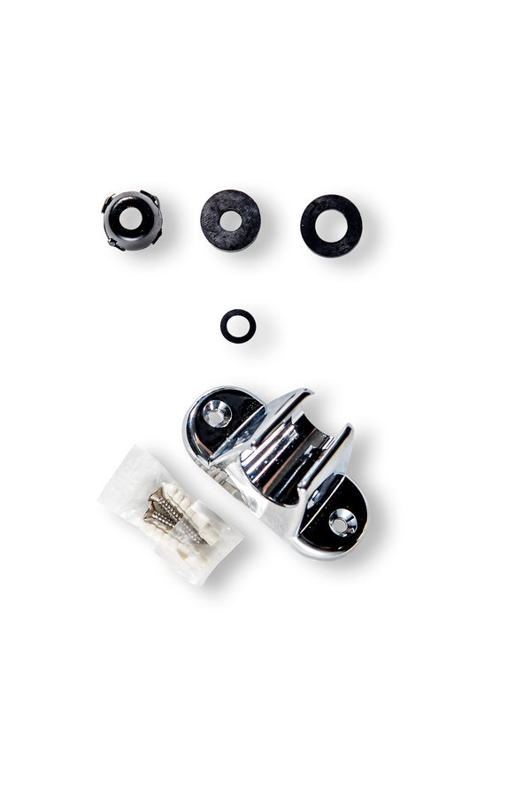 Bidet Chrome with Chrome/Black Colored Hose - SARIA Bidet Spray Shattaf